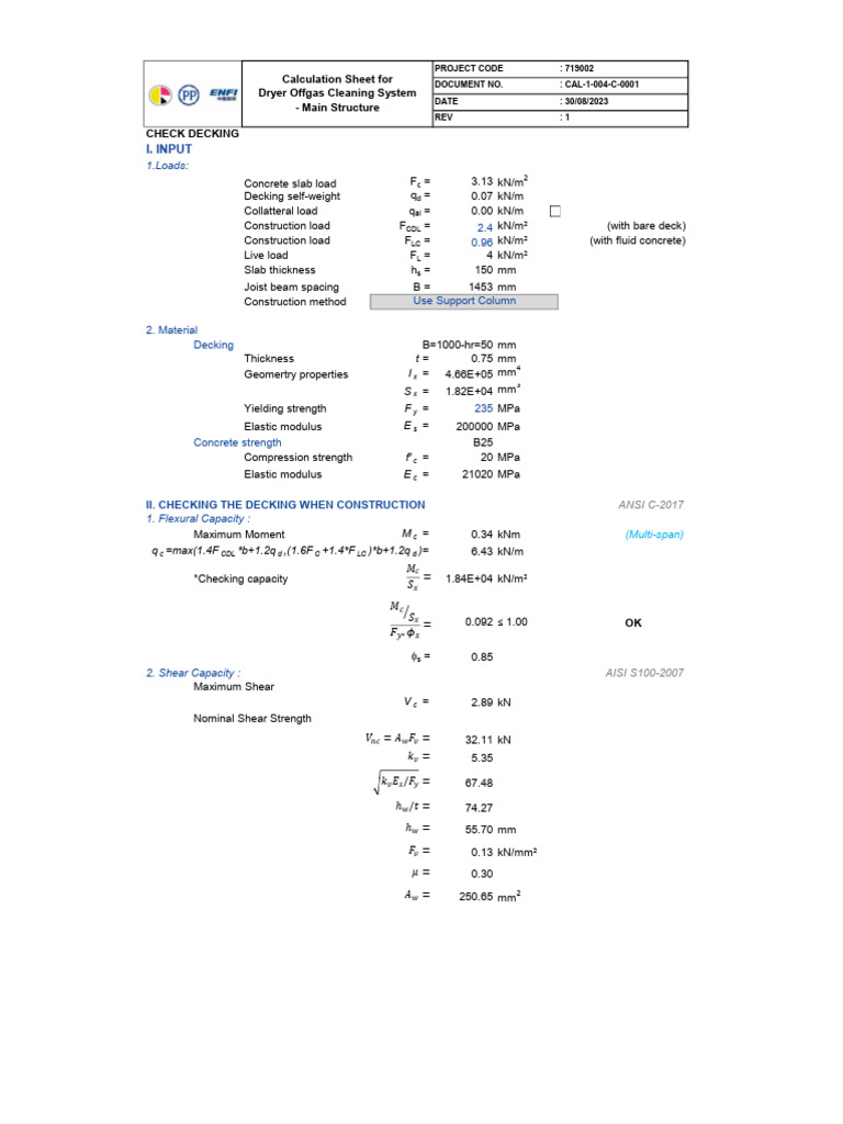2.2.decking 4KN 2 | PDF | Strength Of Materials | Materials Science