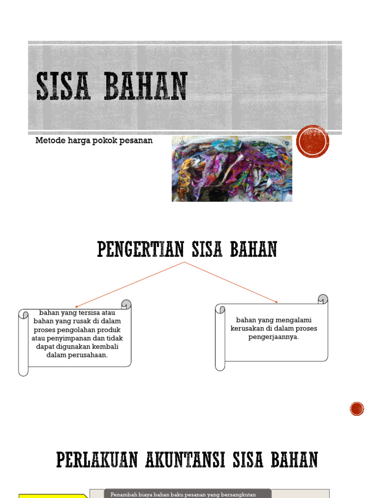 Sisa Bahan dalam Metode Harga Pokok | PDF