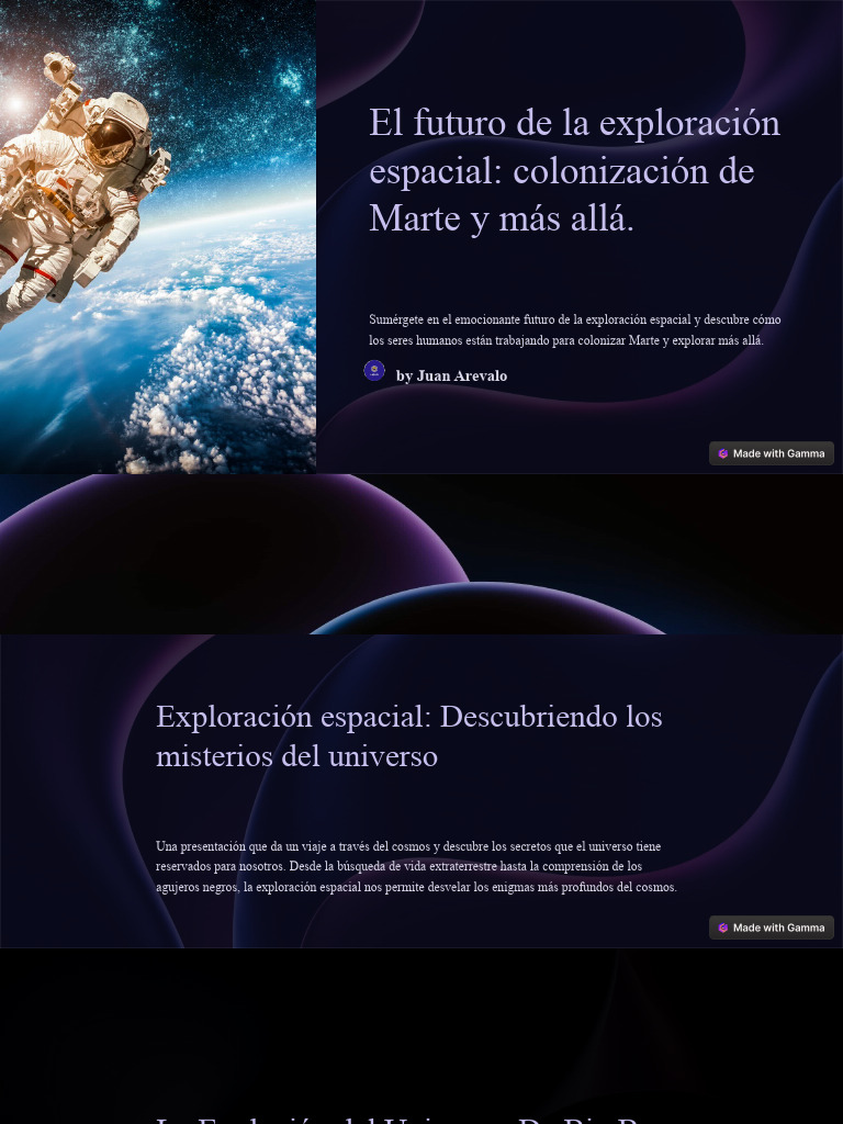 El Futuro de La Exploracion Espacial Colonizacion de Marte y Mas Alla ...