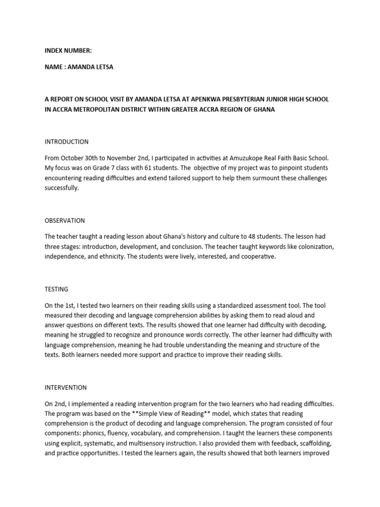 Amanda SCH-WPS Office | PDF | Reading Comprehension | Communication