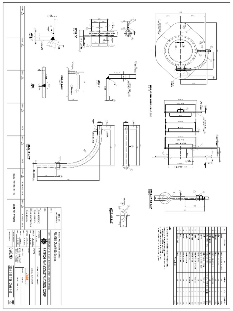 2206-021-T03-DWG-09 - SHELL MANHOLE - Diesel Tank - R01 | PDF