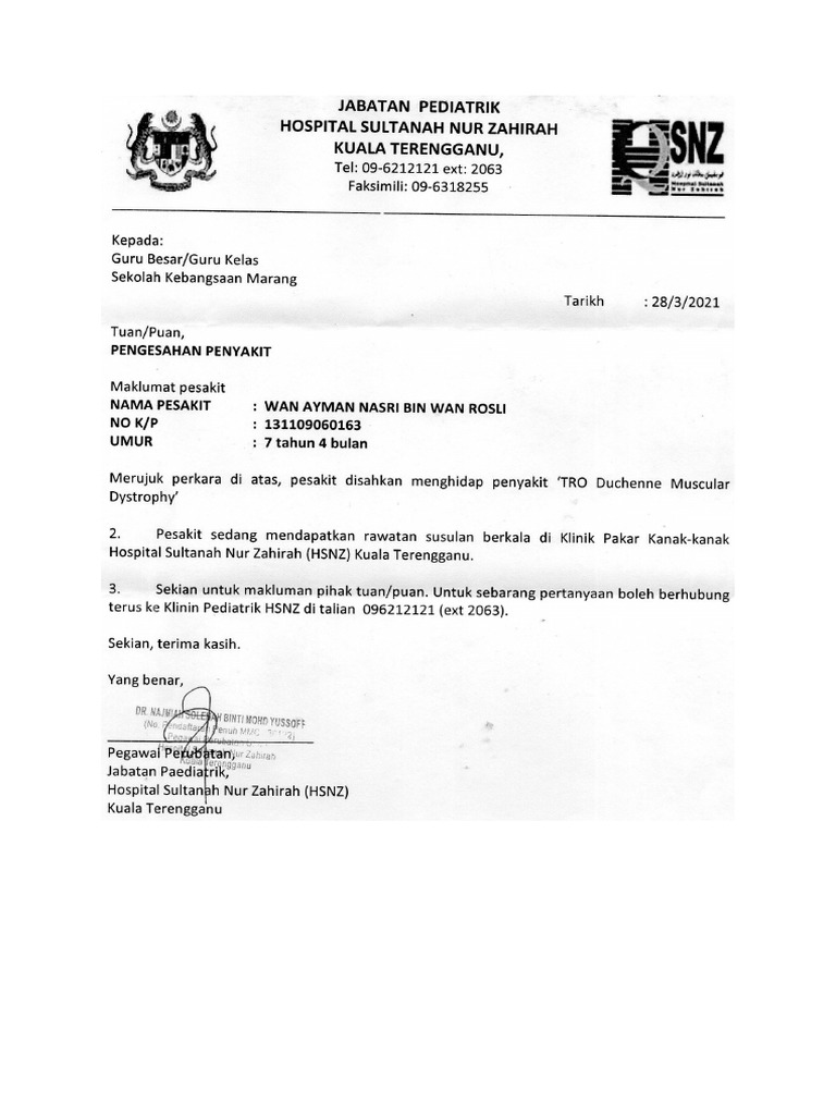 Surat Pengesahan Doktor | PDF