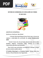 Roteiro Formatura 2024 PDF | PDF