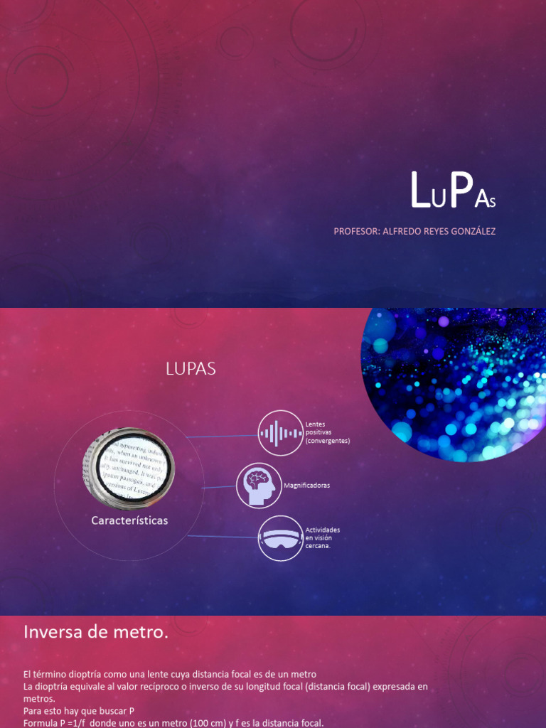 Clase Lupas y Prismas | PDF | Telescopio | Ojo