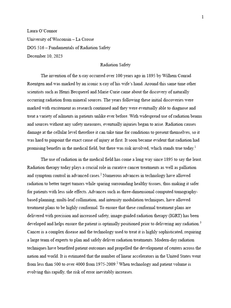 rad safety paper final | PDF | Radiation Therapy | Clinical Medicine