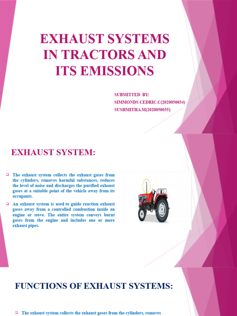 Exhaust Systems in Tractors and Its Emissions | PDF | Exhaust Gas ...