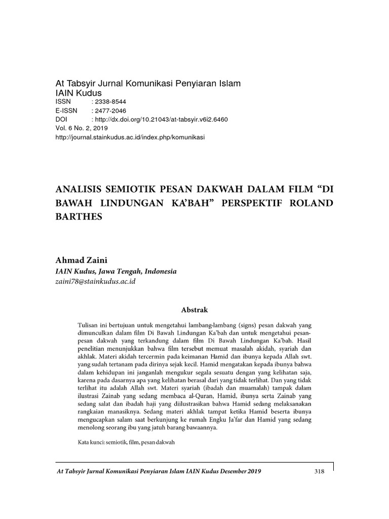 Jurnal Semiotika Roland Barthes | PDF