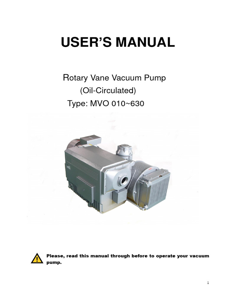 Catalog Doovac MVO Manual | PDF | Pump | Vacuum