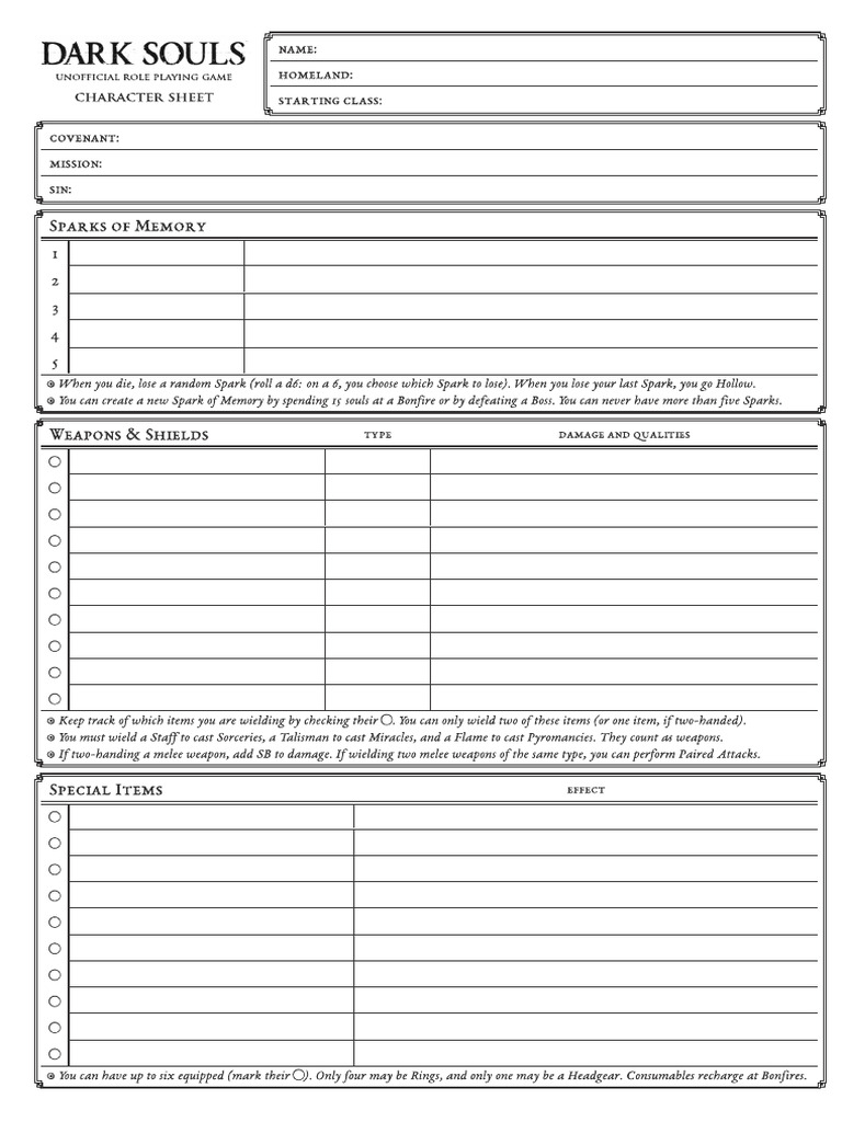 Andrea Parducci's DSRPG SHEETS Size x2 | PDF