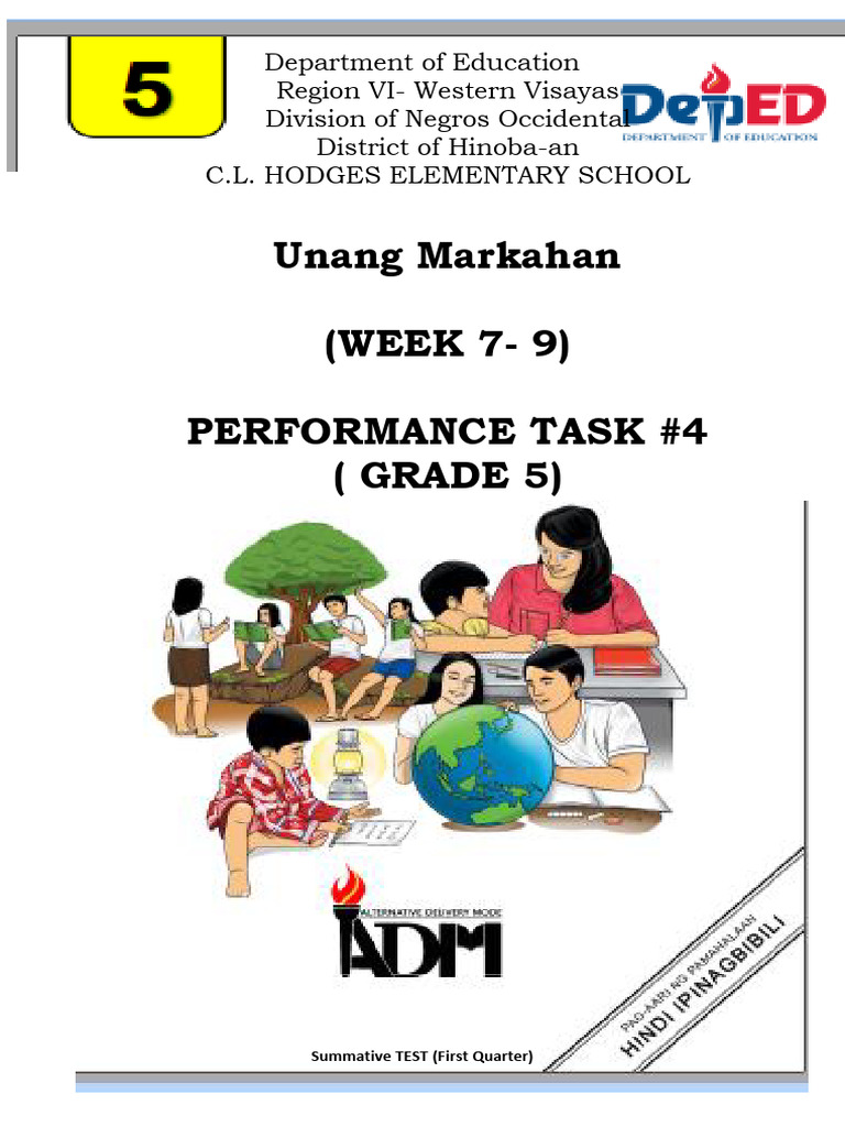 Performance Task Week 7-9 | PDF | Mathematics