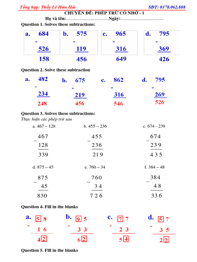 Phép TR Có NH (G3 NTP) - Bu I 1-L I Gi I | PDF
