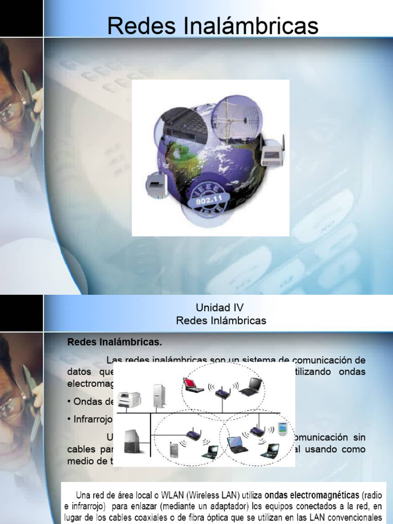 Unidad Redes Inalámbricas | PDF | Ieee 802.11 | LAN inalámbrico
