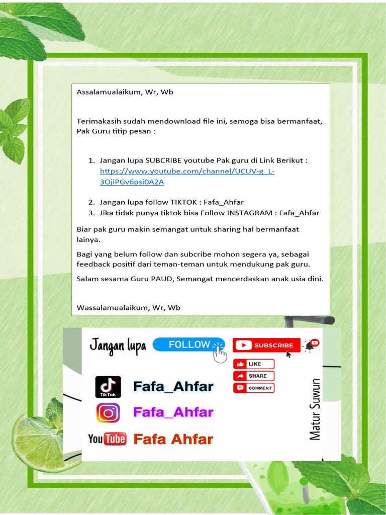 MODUL AJAR Subur Tanamanku Sehat Badanku | PDF | Kesehatan Holistik