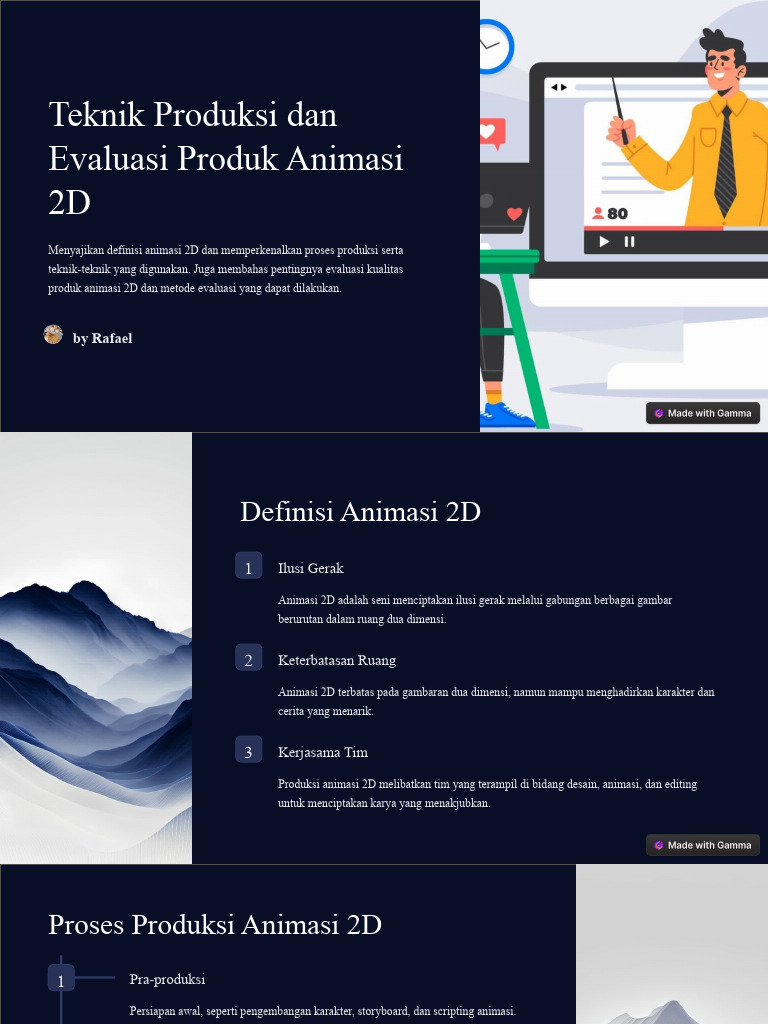 Teknik Produksi Dan Evaluasi Produk Animasi 2D | PDF