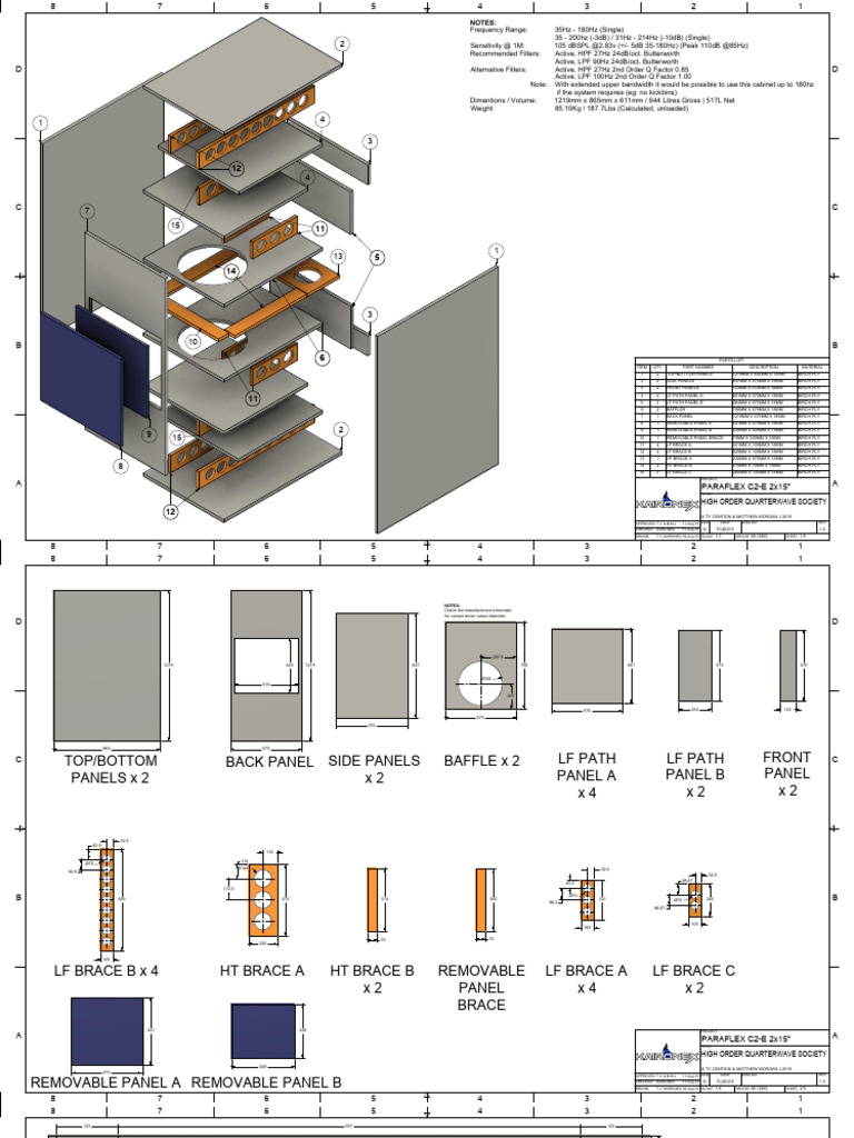 Paraflex C2-E 2x15 Metric | PDF | Sound Technology | Electronic Engineering