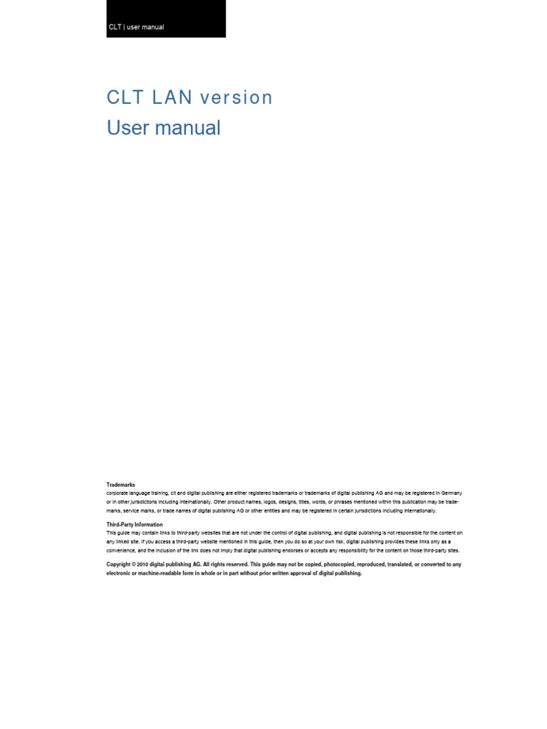 LAN-User-Manual-EN | PDF | Electronic Publishing | Menu (Computing)