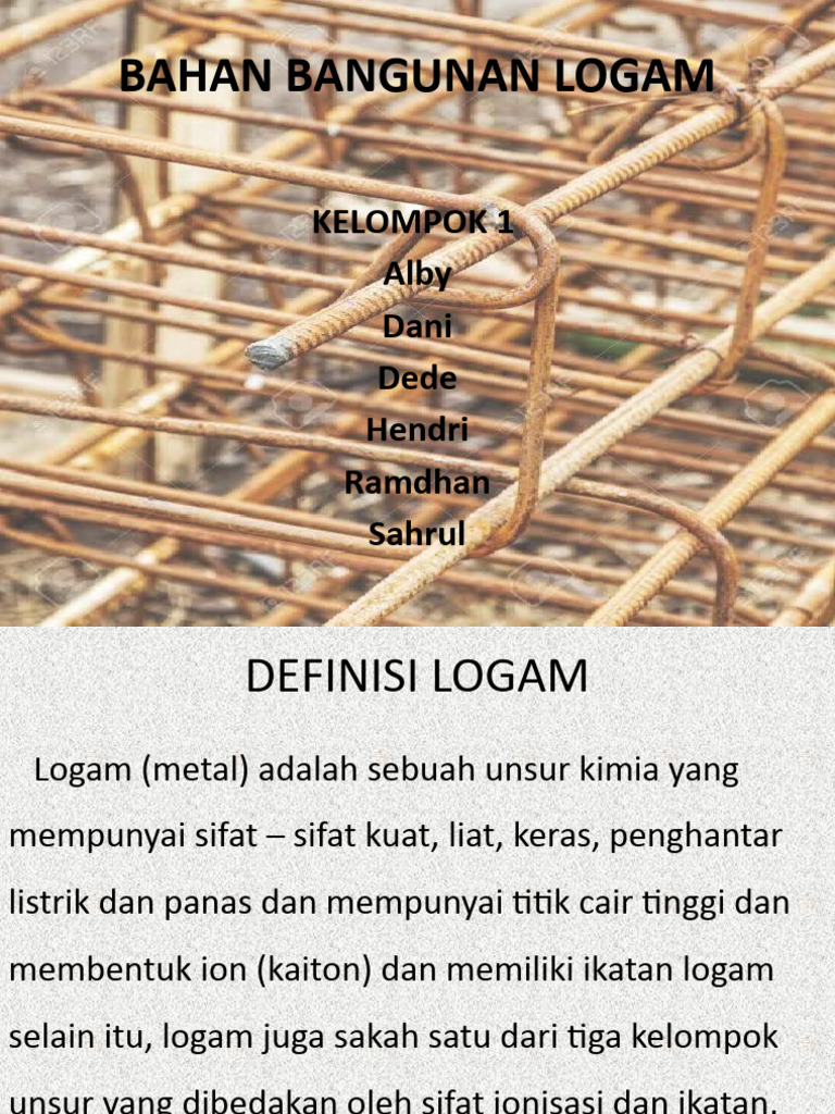 Bahan Bangunan Logam dan Sifatnya | PDF