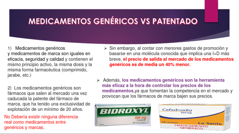 Genérico Vs Patentado | PDF