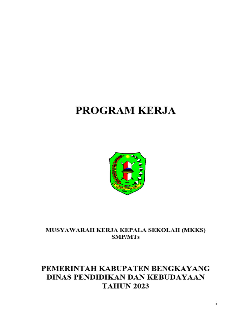 Program Kerja MKKS SMP | PDF | Karier & Perkembangan