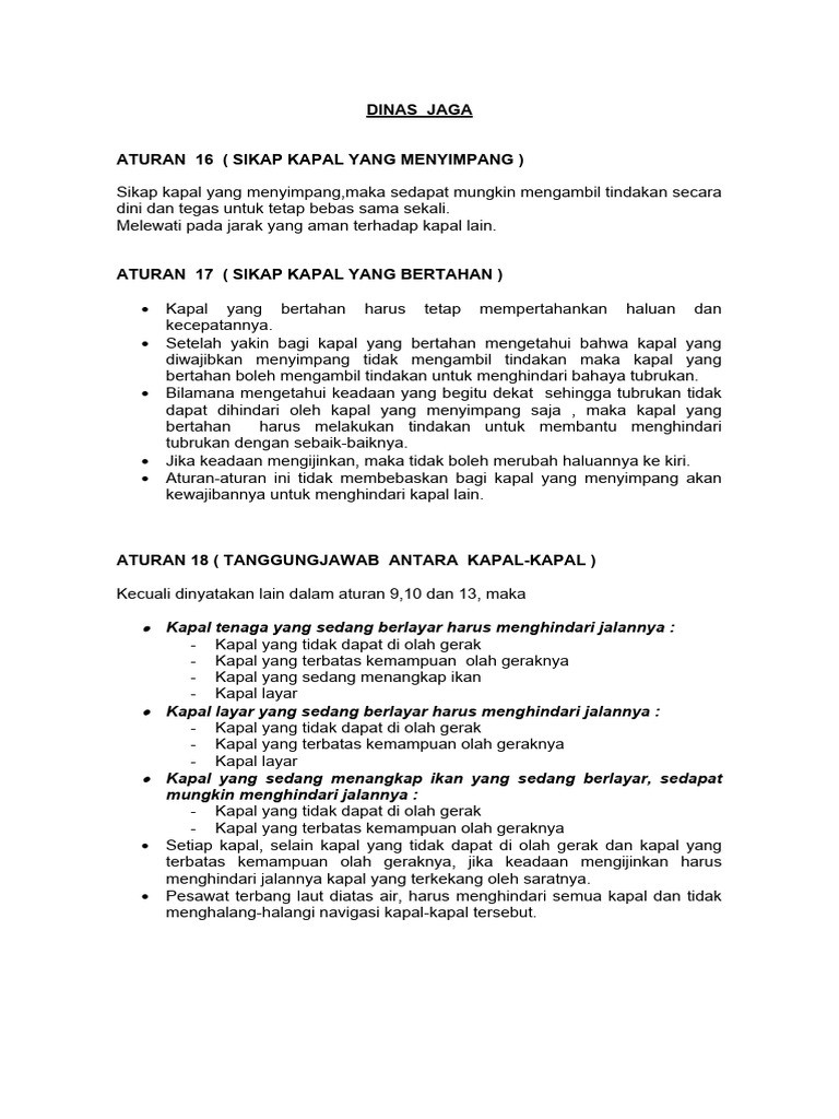 DINAS JAGA 1, p2tl, Ajar | PDF