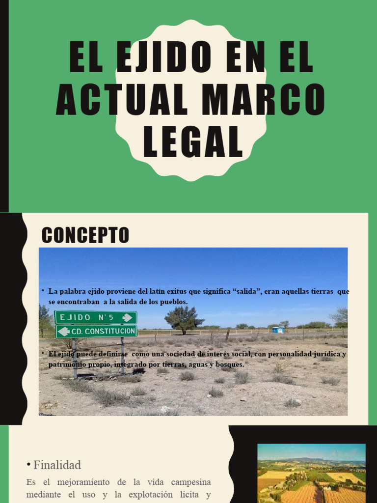 El Ejido en El Actual Marco Legal | PDF | Derecho | Hogar, jardinería y ...