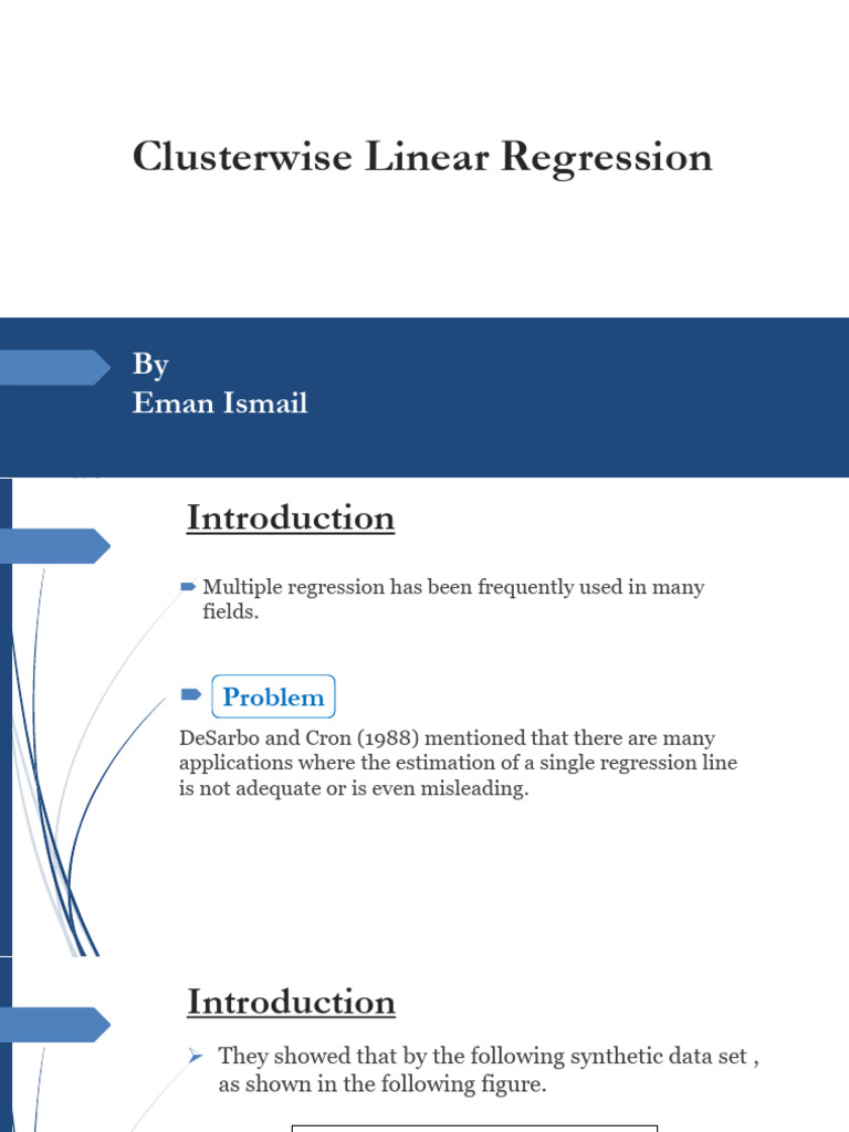 Introduction To Clusterwise Regression | PDF | Regression Analysis | Errors And Residuals