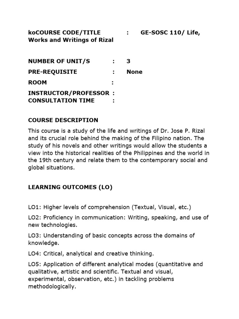 Final Syllabus | Download Free PDF | Educational Assessment