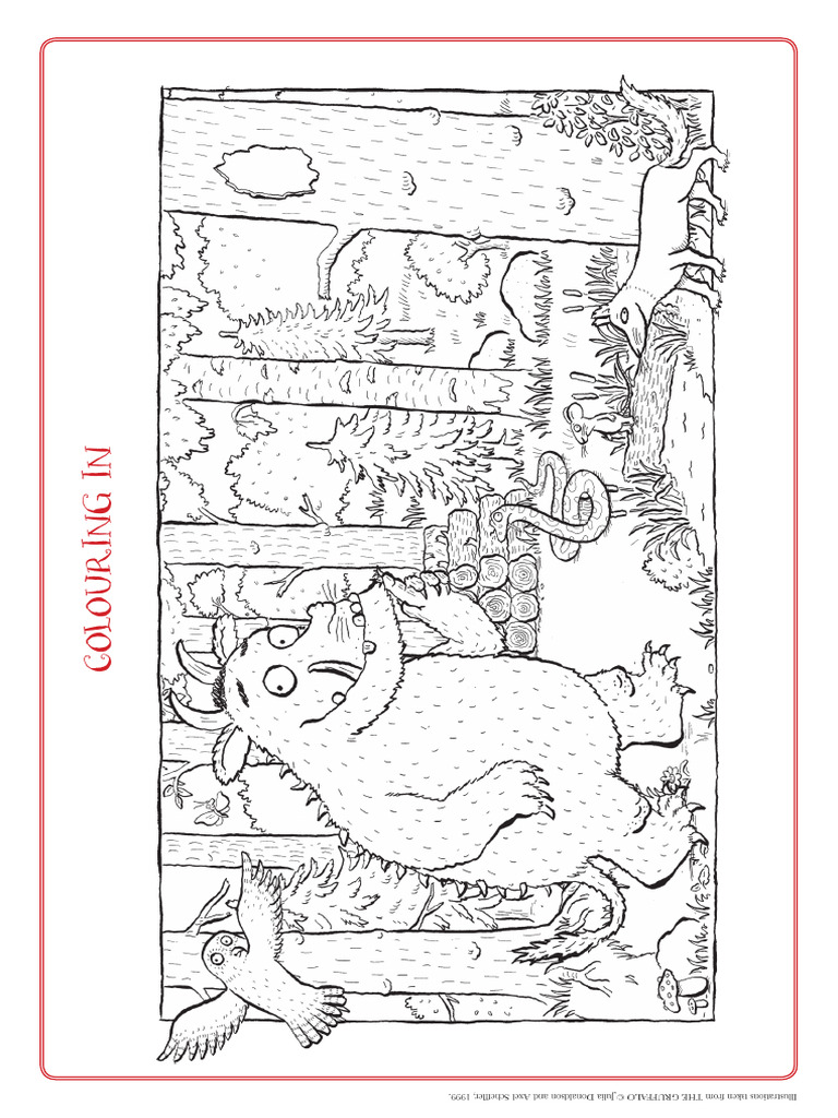 The Gruffalo - Colouring Sheet | PDF