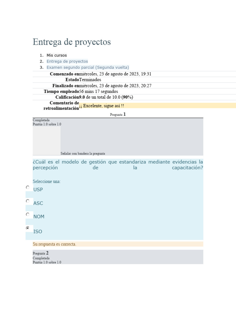 Entrega de Proyectos Examen Segundo Parcial Segunda Vuelta | PDF | Diseño