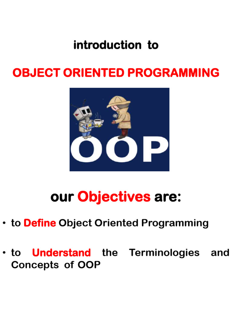 Module #1 - Introduction To OOP | PDF | Object Oriented Programming | Class (Computer Programming)