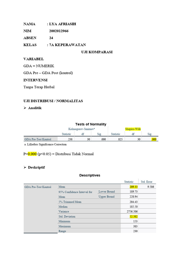 24 - Lya Afriasih - Gda Prepost Kontrol | PDF | Statistical Theory ...