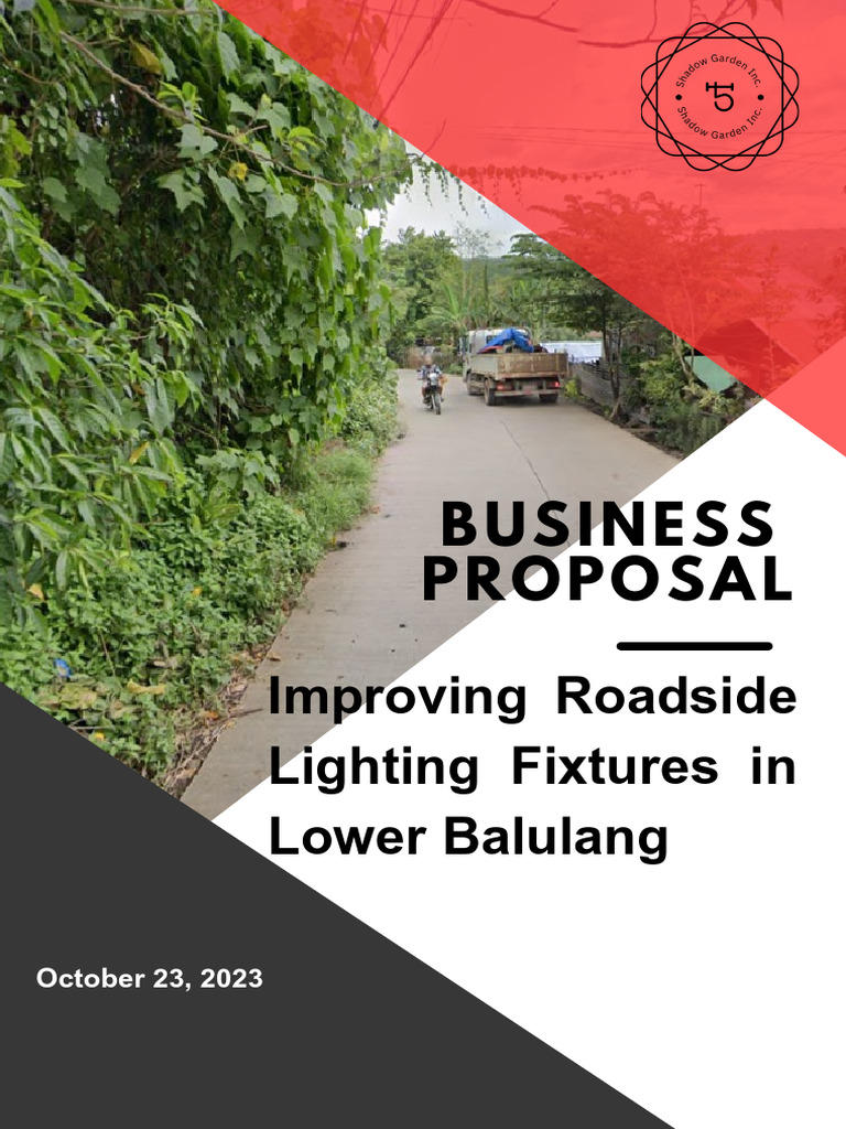 Proposal For Roadlighting Installation | PDF | Street Light | Lighting