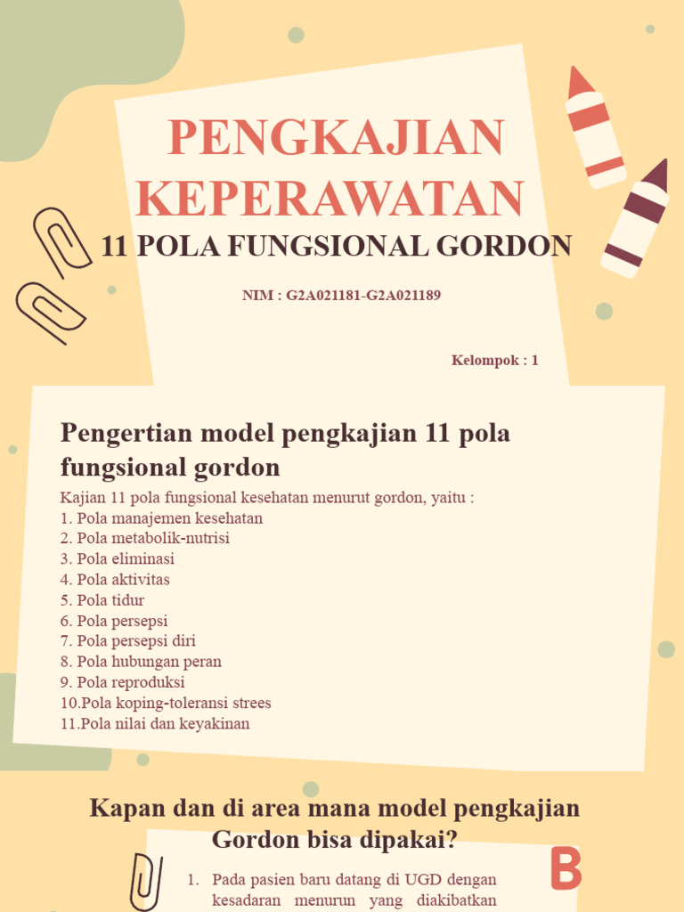 Pengkajian Fungsional Pola Gordon | PDF