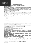 Comprehensive Blood Test Names List | PDF | Wellness