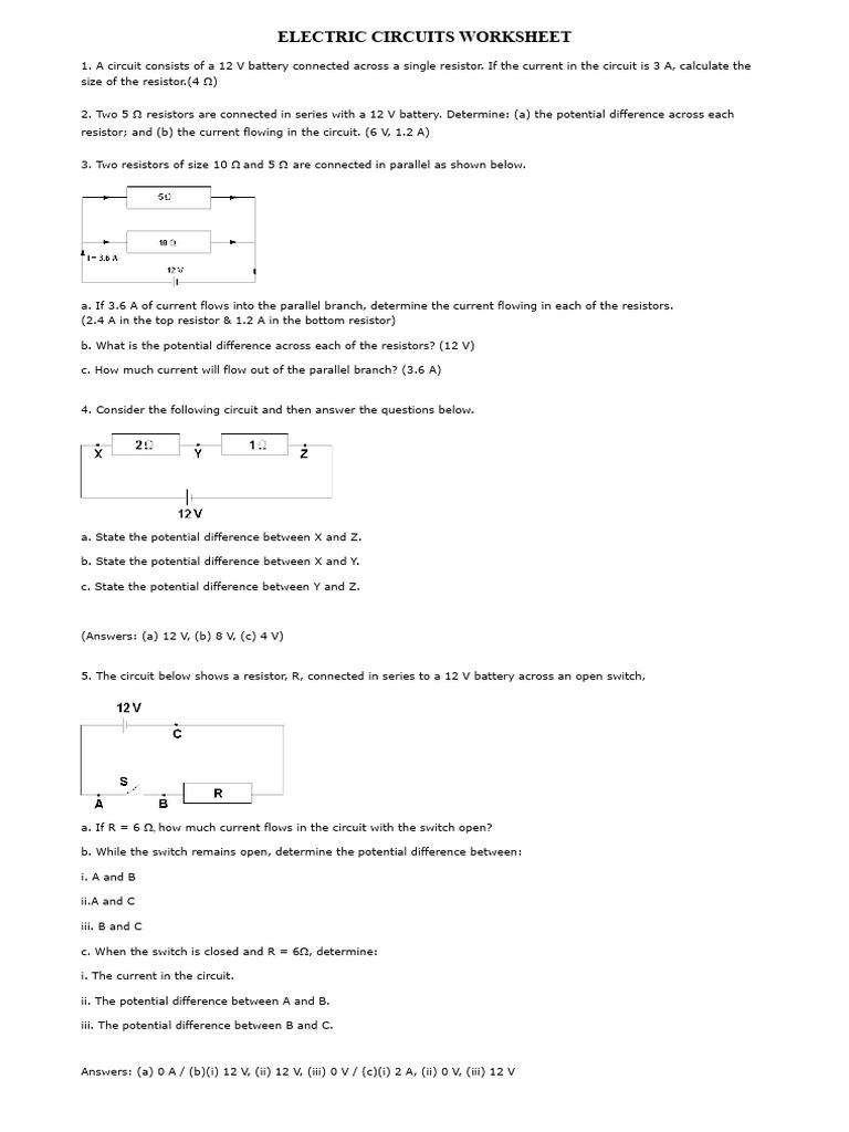 Circuits | PDF | Voltage | Series And Parallel Circuits