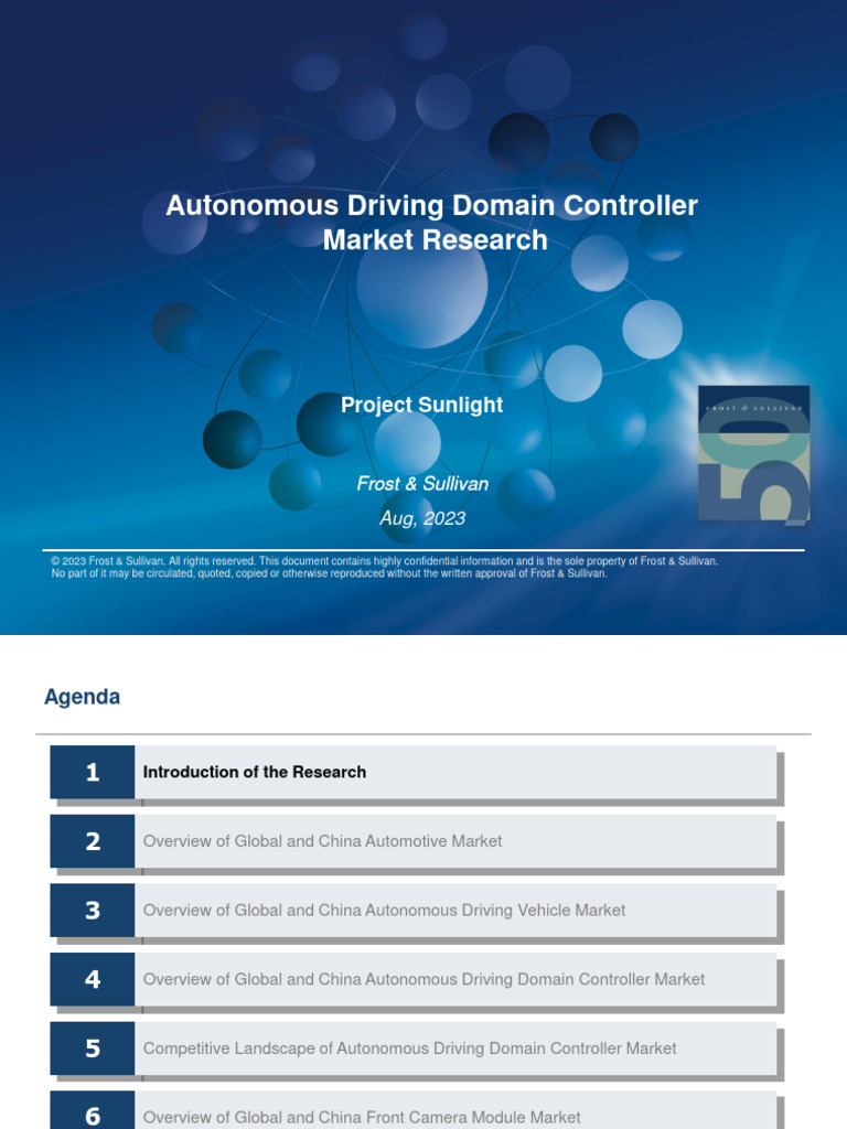 Autonomous Driving Domain Controller Market Research: Project Sunlight | PDF | Plug In Hybrid | Car