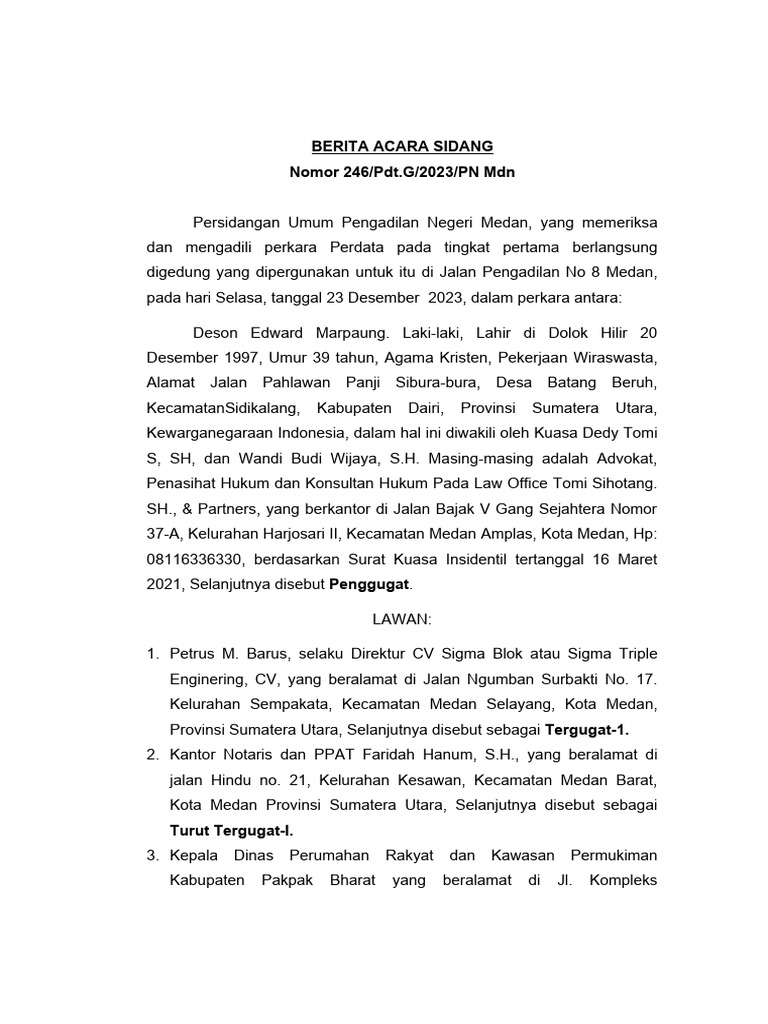 Contoh Bap PDT | PDF