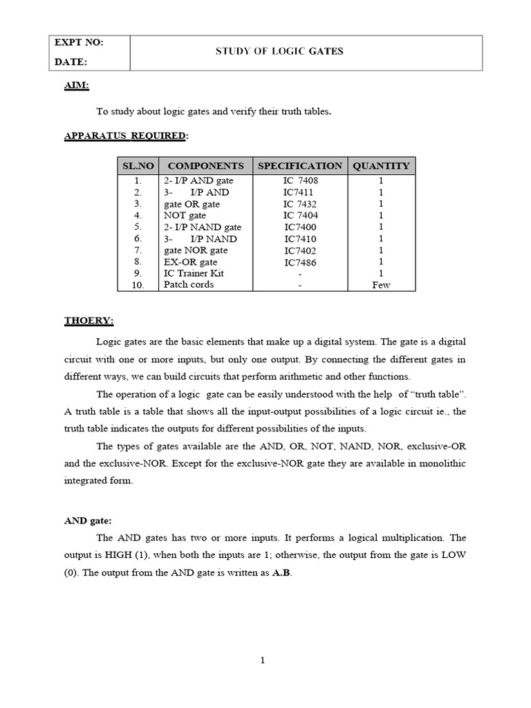 Dpco Lab Manual | PDF | Logic Gate | Subtraction