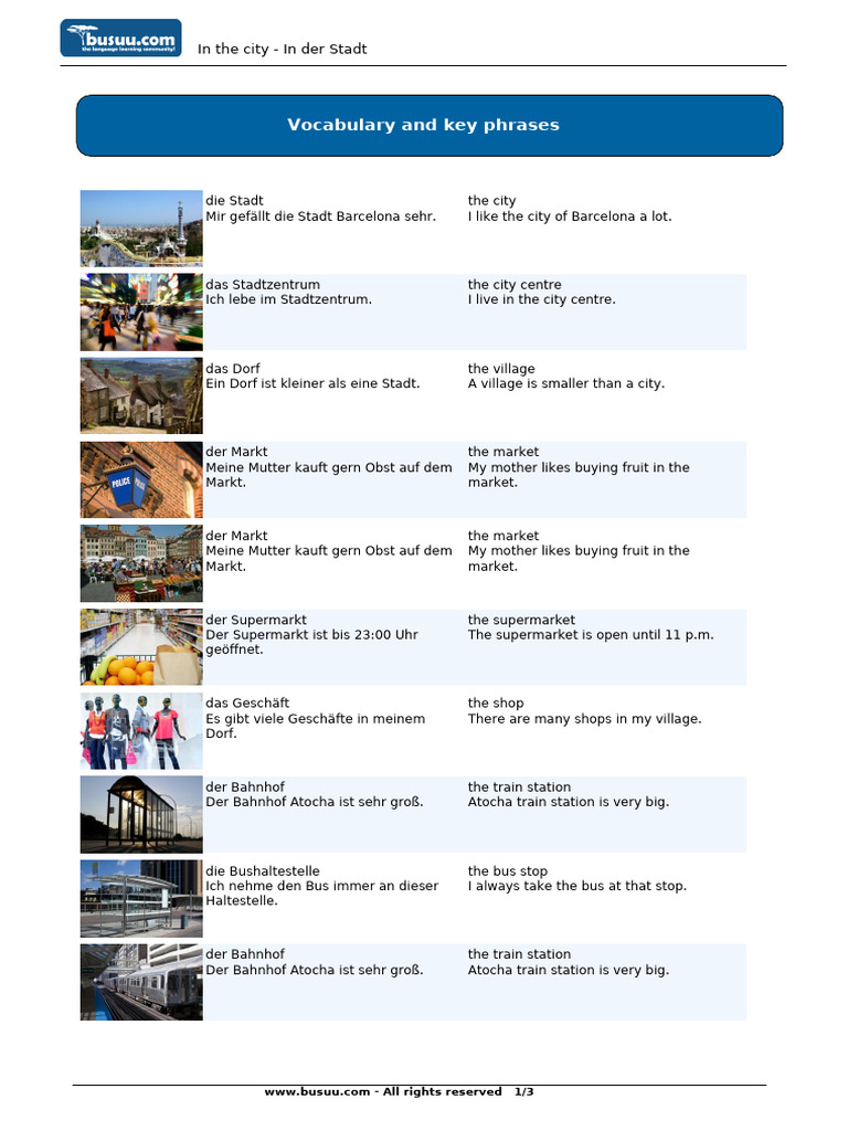 In The City - in Der Stadt | PDF