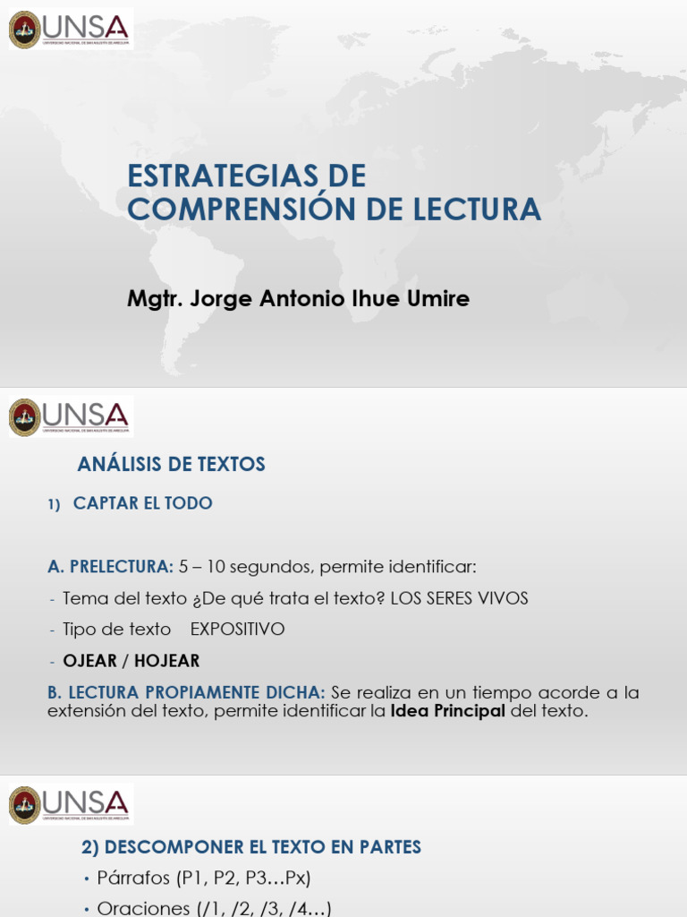Estrategias de Comprensión de Lectura | PDF | Tierra | Mar