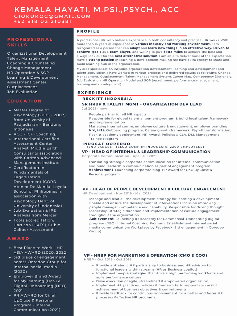 KH Resume - 2023 | PDF | Talent Management | Competence (Human Resources)