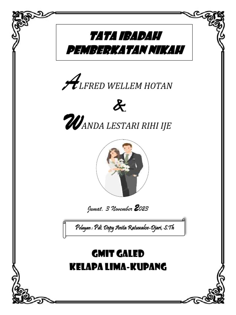 Liturgi Nikah Wanda N Alfred | PDF