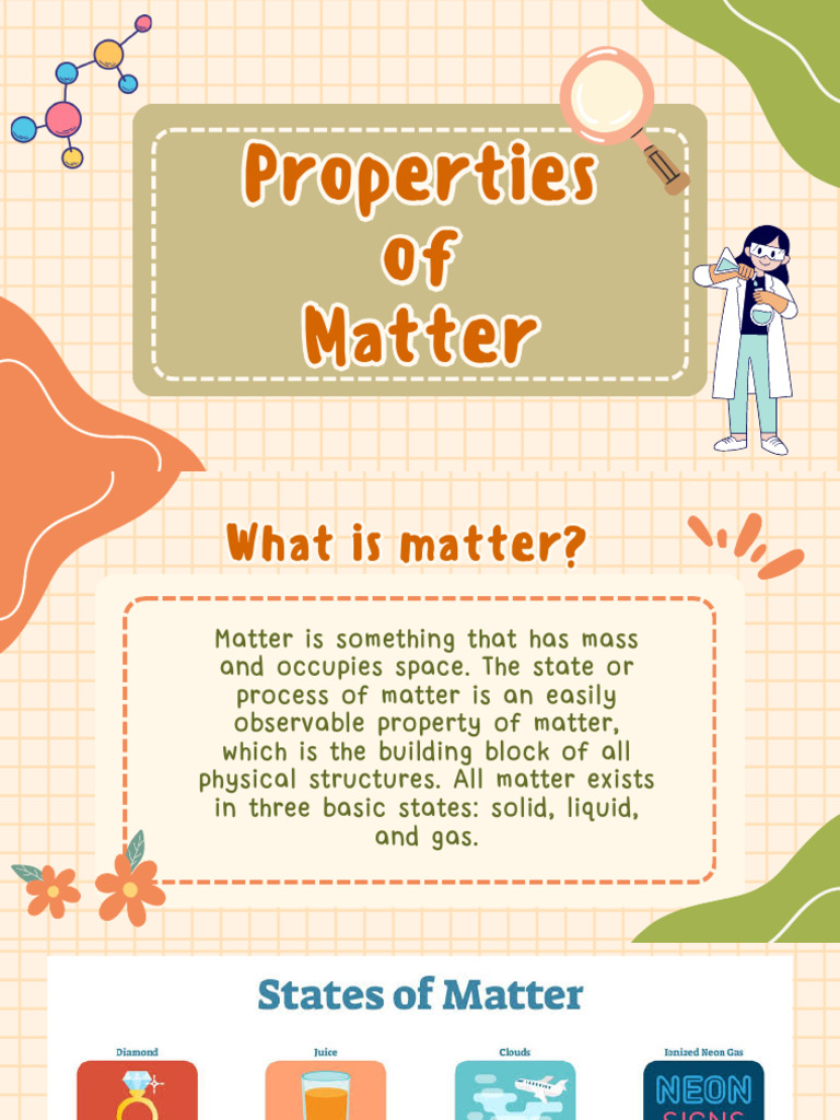 Properties of Matter | PDF | Chemistry | Chemical Substances