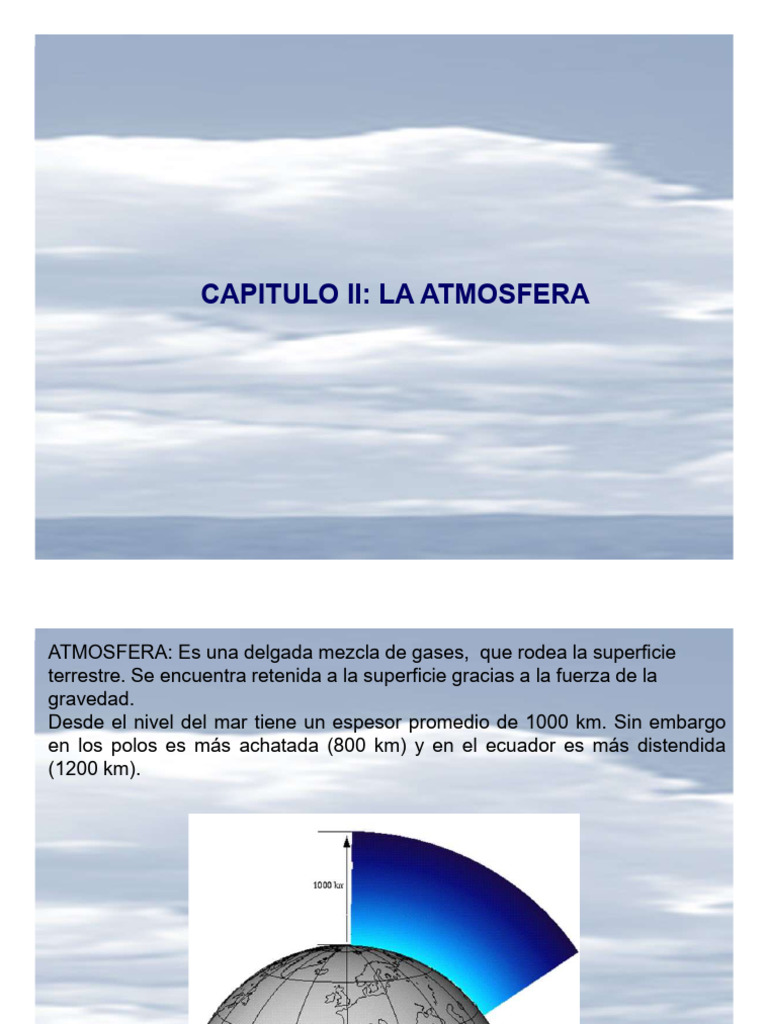 CAPÍTULO 2. ATMÓSFERA | PDF | Atmósfera | Magnetosfera