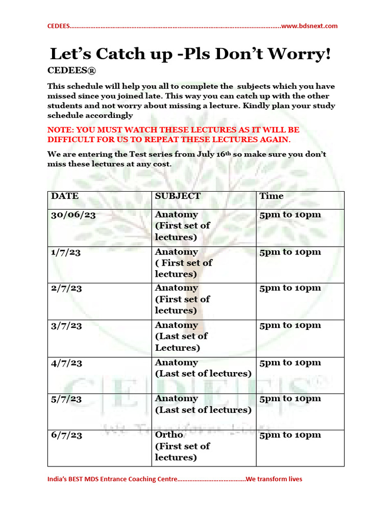 Let's Catch Up-Pls Don't Worry! | PDF