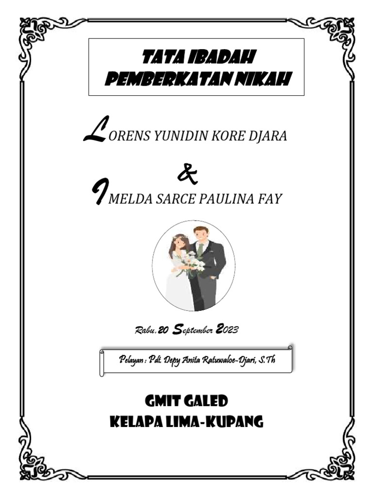 Pemberkatan Pernikahan Lorens dan Imelda | PDF