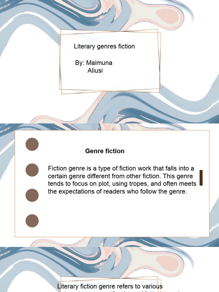 Fiction Genre Types Explained | PDF | Novels | Short Stories