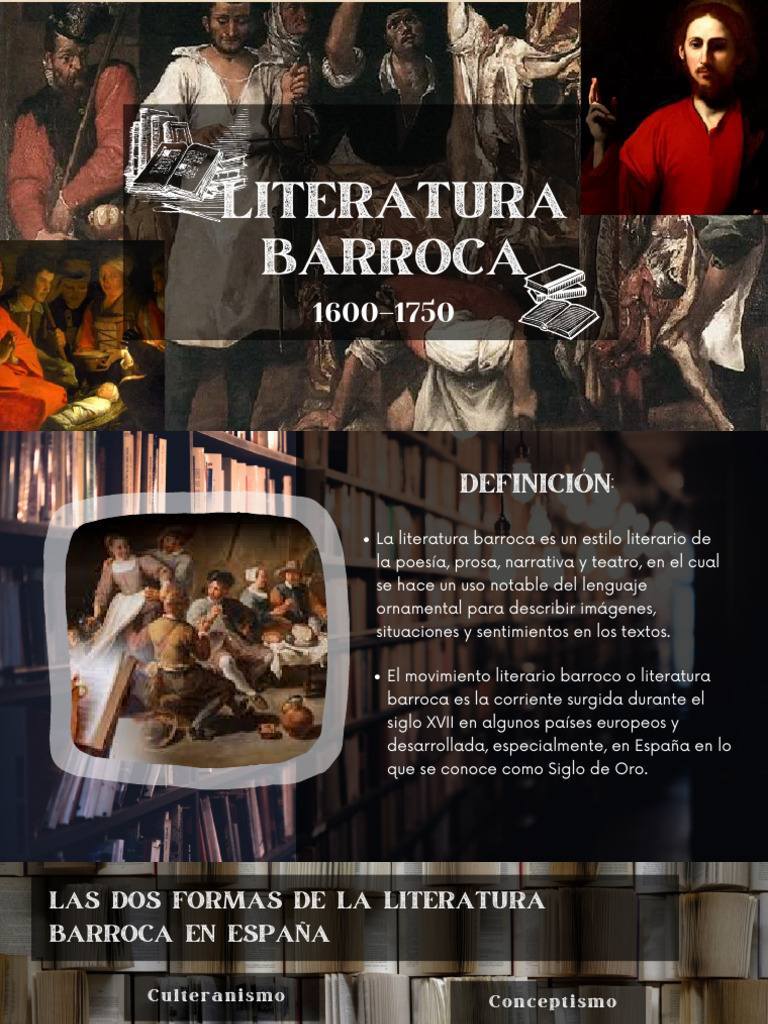 Presentación Trabajo de Literatura Versátil Elegante Tono Crema y ...
