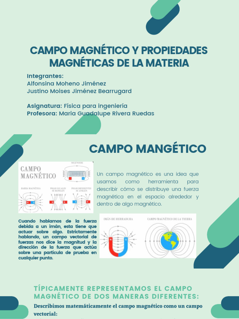Propiedades y Campos Magnéticos | PDF | Magnetismo | Campo magnético