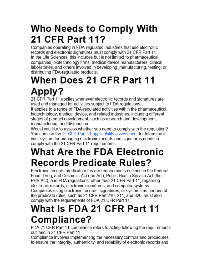 21 CFR Qus Part 2 | PDF | Law